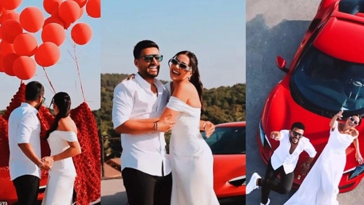 Dilan ve Engin Polat'ın kırmızı Ferrari’si satışa çıktı! İstenen fiyat ...